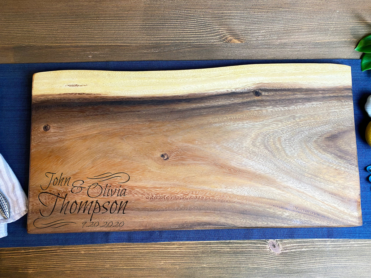 Extra Large Live Edge Square End Board – Tuckahoe Hardwoods